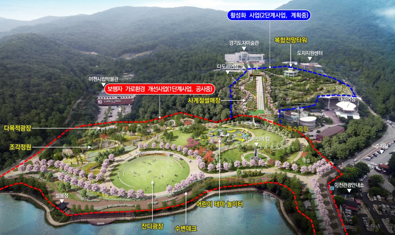 ‘이천시의 새로운 랜드마크’ 설봉공원·복하천 수변공원 조성 순항